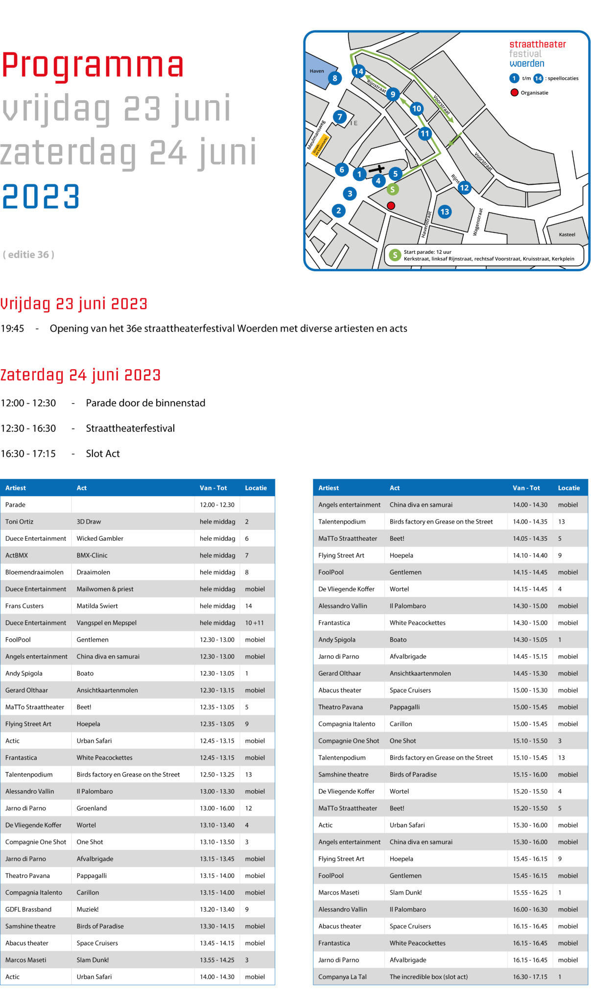 Programma 2023 – Straattheaterfestival Woerden